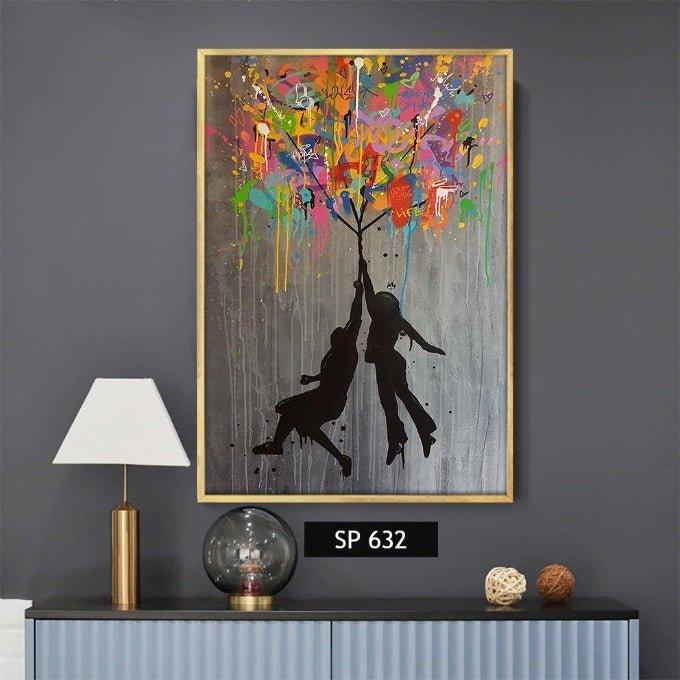 תמונת דמויות אוחזות בלונים BALLOONS — קארמה